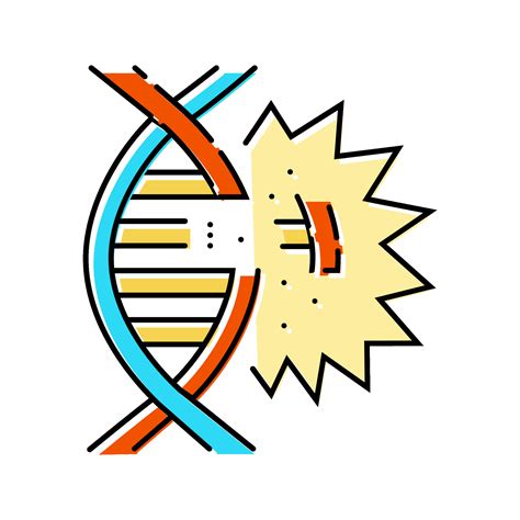 Genetic Mutations Biochemistry Color Icon Vector Illustration 35452587