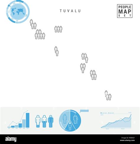 Tuvalu People Icon Map People Crowd In The Shape Of A Map Of Tuvalu