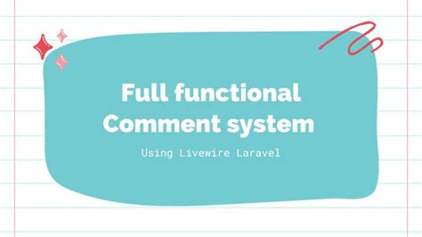 Nihardaily On Linkedin How To Create A Comment System Using Laravel Livewire Part 1