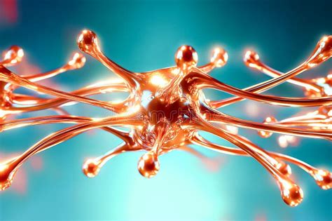 Intricate Network Of Interconnected Neurons Glowing Showcasing Dynamic