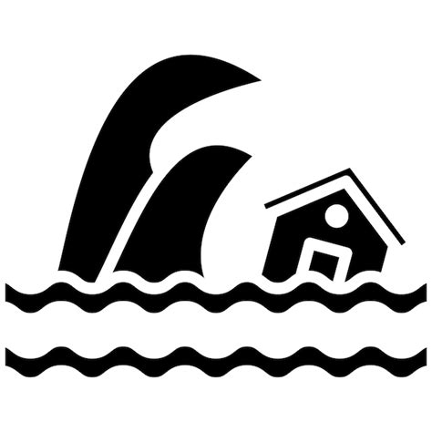 Premium Vector Tsunami Vector Illustration Style