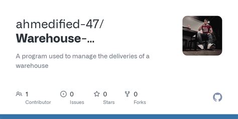 GitHub Ahmedified Warehouse Management System A Program Used To Manage The Deliveries Of A