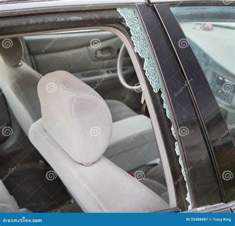Window Broken Due To Auto Accident Stock Image Image Of Dent Auto