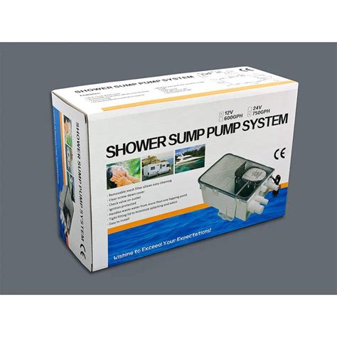 Auto Shower Sump Pump 12v With Float Switch 750gph