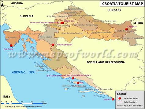 Croatia Travel Map Croatia Travel Guide