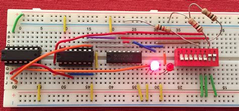 Full Adder Circuit Using Breadboard
