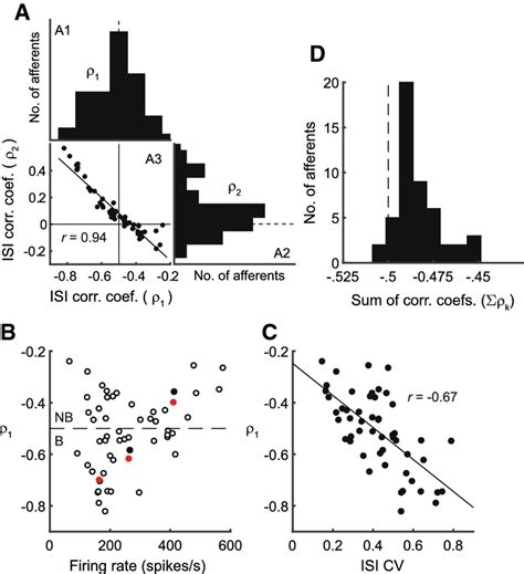 Population Summaries Of Normalized Isi Correlation Function For P Type