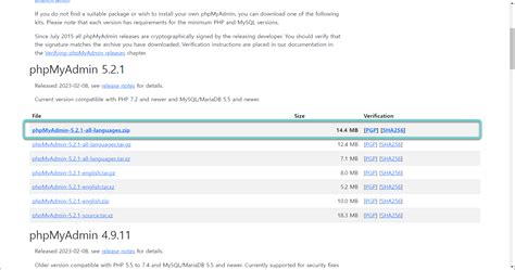 카페24 phpmyadmin 설치 및 데이터베이스 접속 방법