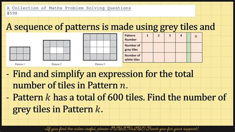 Sequences Patterns Quadratic Sequences Maths Problem Solving