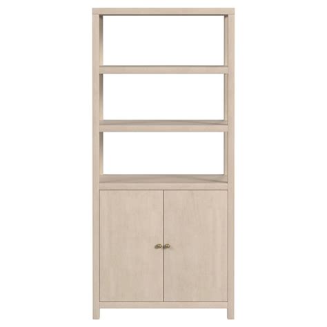 Shay Modern Classic Taupe Wood Bookcase Standard 20 50 W Kathy