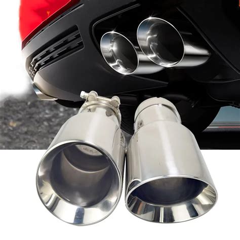 배기 팁 일반 머플러 스포츠 머플러 자동차 개조 304 스테인레스 스틸 1 개머플러 Aliexpress