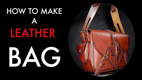How To Make A Leather Bag Diy Tutorial And Pattern Download Youtube