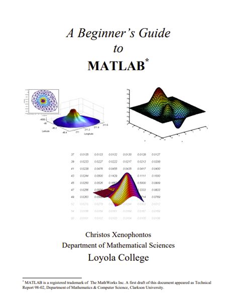A Beginners Guide To Matlab Free EBooks Of IT BooksOfAll