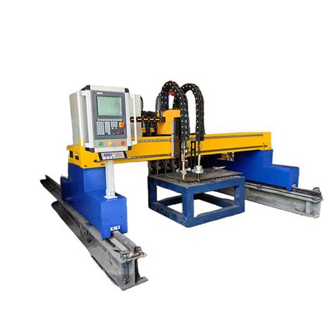 Ground Rails Type Cnc Plasma Cutting Machine With Flame Cutting Torch