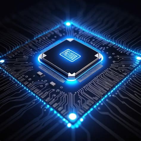 Premium Photo Detailed Abstract Blue Pcb Background