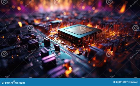 Ai Cpu Circuit Board Technology Background Central Computer Processors Cpu Concept