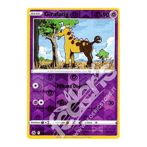 061 159 Girafarig Non Comune Reverse It Mint Federicstore