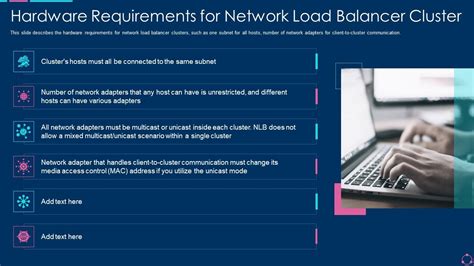 Hardware Requirements For Network Load Balancer Cluster Ppt Portfolio Visual Aids Pdf
