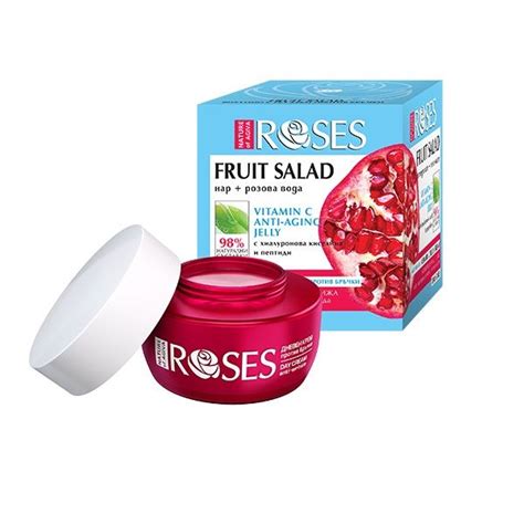 Nature Of Agiva Fruit Salad Гел крем за лице против бръчки с Витамин C екстракт от нар и розова