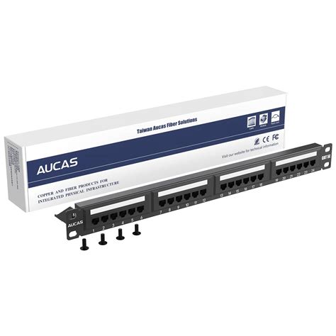 Buy Cat5e Patch Panel Rack Or Wall 50u 24 Port Network Patch Panel Utp Cat6 Patch Panel Rj45