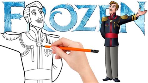 How To Draw King Agnarr Anna And Elsas Father Frozen Youtube