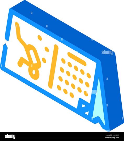 Training Calendar Isometric Icon Vector Training Calendar Sign