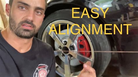 DIY CAR ALIGNMENT How To Align Your Car Yourself STRING METHOD YouTube