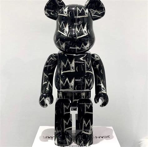 Фигурка Bearbrick (King) Корона Jean-Mishel Basquiat #8 400% 28см ...