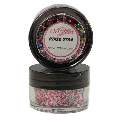 Pixie Star Pink Variety Chunky Mix Glitter Sample