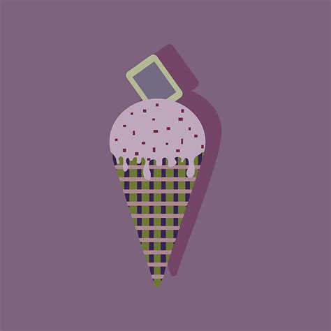 그림자 아이콘 아이스크림 초콜릿 벡터와 평면 Ai Eps Uidownload