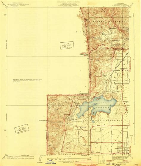 Classic Usgs Chatsworth California 75x75 Topo Map Mytopo Map Store
