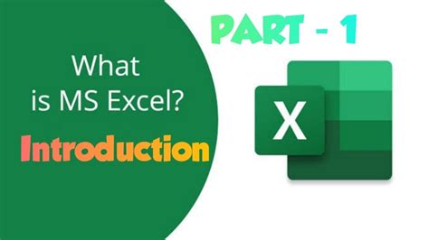 ms excel worksheet part 1 introduction youtube