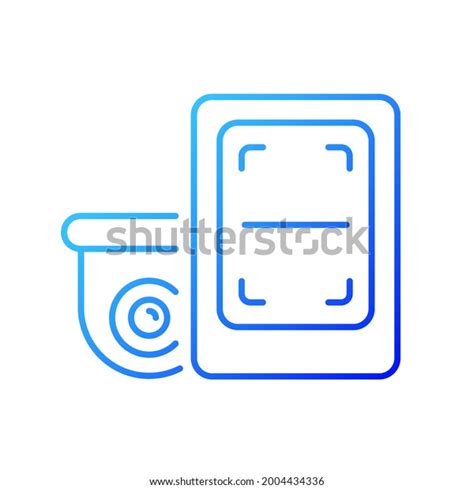 Remote Monitoring Surveillance System Gradient Linear Stock Vector Royalty Free 2004434336