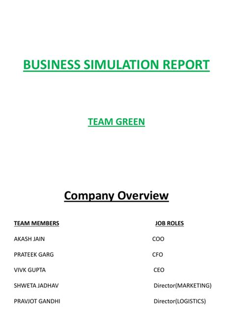 Business Simulation Report Pdf Share Repurchase Dividend