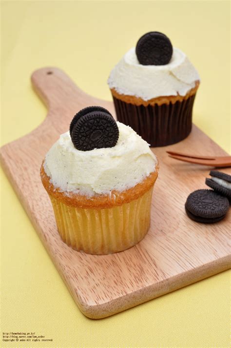 바닐라 컵케이크 만들기 바닐라 버터크림 네이버 블로그