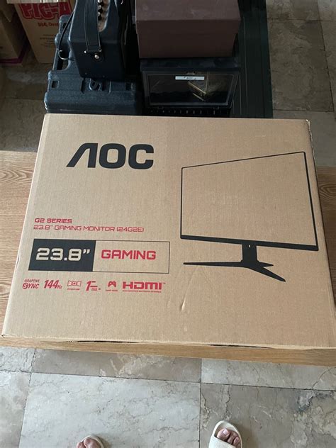 Gaming Monitor AOC 24G2E 24 Inches 144hz IPS Panel Computers Tech Parts Accessories