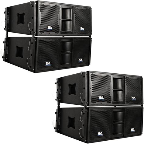 Amazon Com RCF HDL 20 A 1 400 Watt Dual 10 Inch Active Line Array Module Musical Instruments