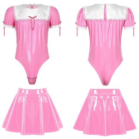 Us 2pcs Mens Sissy French Maid Cosplay Costume Halloween Fancy Dress Outfits Ebay