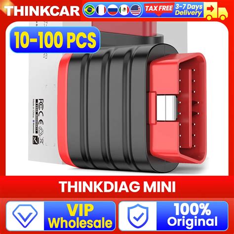 VIP 10 100 PCS Wholesale Price THINKCAR THINKDIAG MINI Bluetooth OBD2 Scanner Full Systems Auto