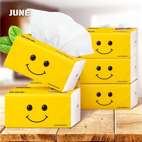 กระดาษชำระ กระดาษทิชชู่ เช็ดหน้า ทิชชูพกพากระดาษ 3ชั้น 1ห่อ 300 แผ่น ทิชชู่แบบดึง เหนียว