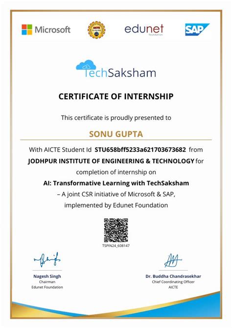 Ai Machinelearning Nlp Internship Techsaksham Microsoft Sap