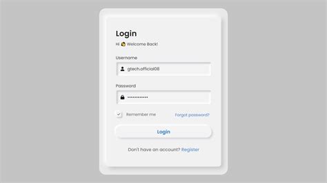 Neumorphism Login Page Using Html And Css Only Youtube