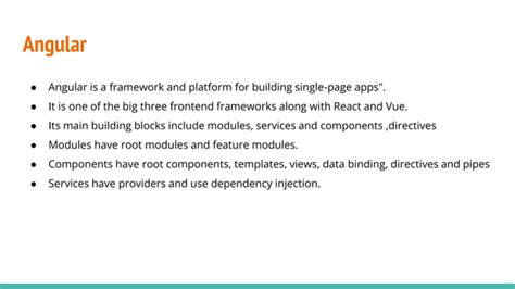 Angular Crash Course Pptx Web Development Internet