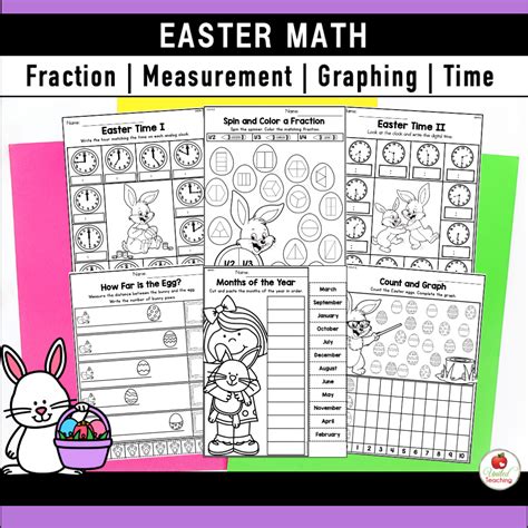 Easter Math Activities For 1st Grade Worksheets Library