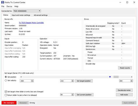 Tic T500 USB Multi Interface Stepper Motor Controller