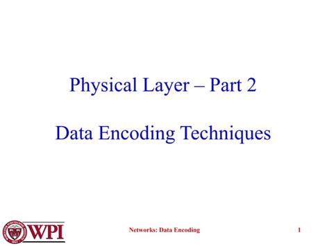 Data Encoding Techniques Physical Layerppt