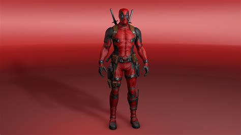 Deadpool 3d Printable Stl 3d Model 3d Printable Cgtrader