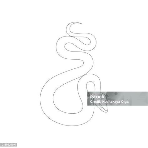 흰색 배경에 고립 된 검은 윤곽선 만화 뱀 곡선 색칠 공부 책의 페이지 검은색에 대한 스톡 벡터 아트 및 기타 이미지 검은색 곡선 그리기 Istock