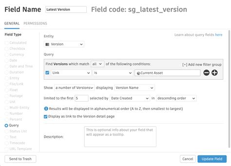 Help Query Fields Autodesk