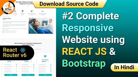 2 Complete Responsive Website Using React Js And Bootstrap React Router Dom V6 🔥🔥 Youtube